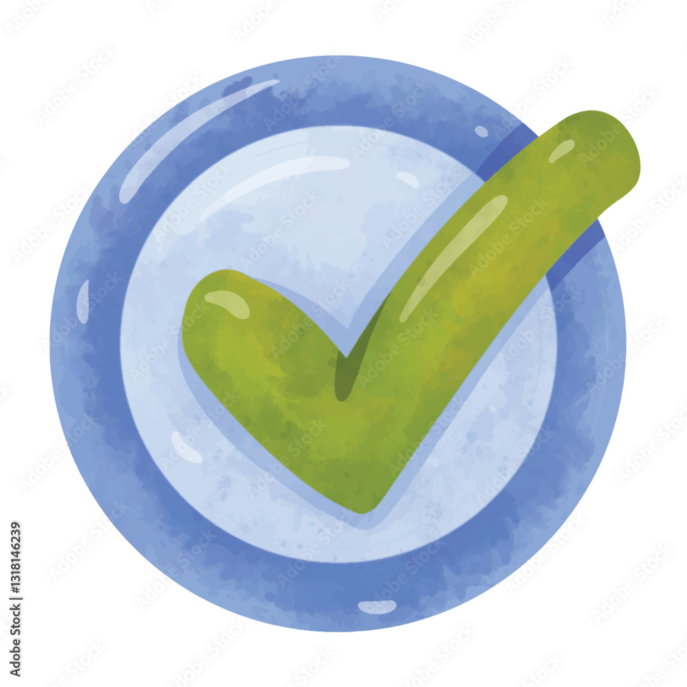Vector de Stock Checkbox checkmark vector illustration, check mark clip ...