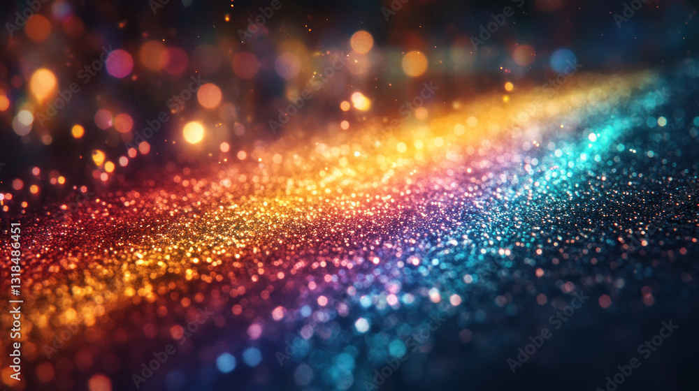 Light spectrum physics texture featuring AI-modeled rainbow diffraction ...