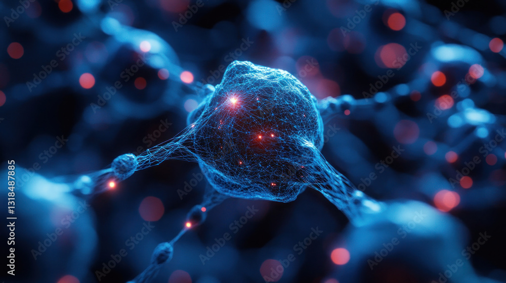 Neural network interface texture with synaptic-like data pulses, cybernetic cognitive mapping ...