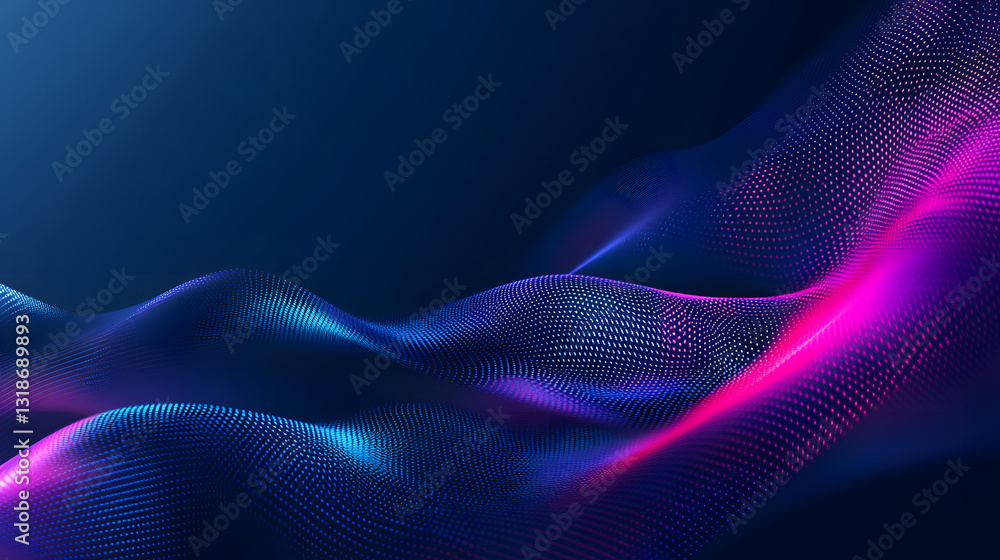 Abstract technology particles mesh background Stock Photo | Adobe Stock