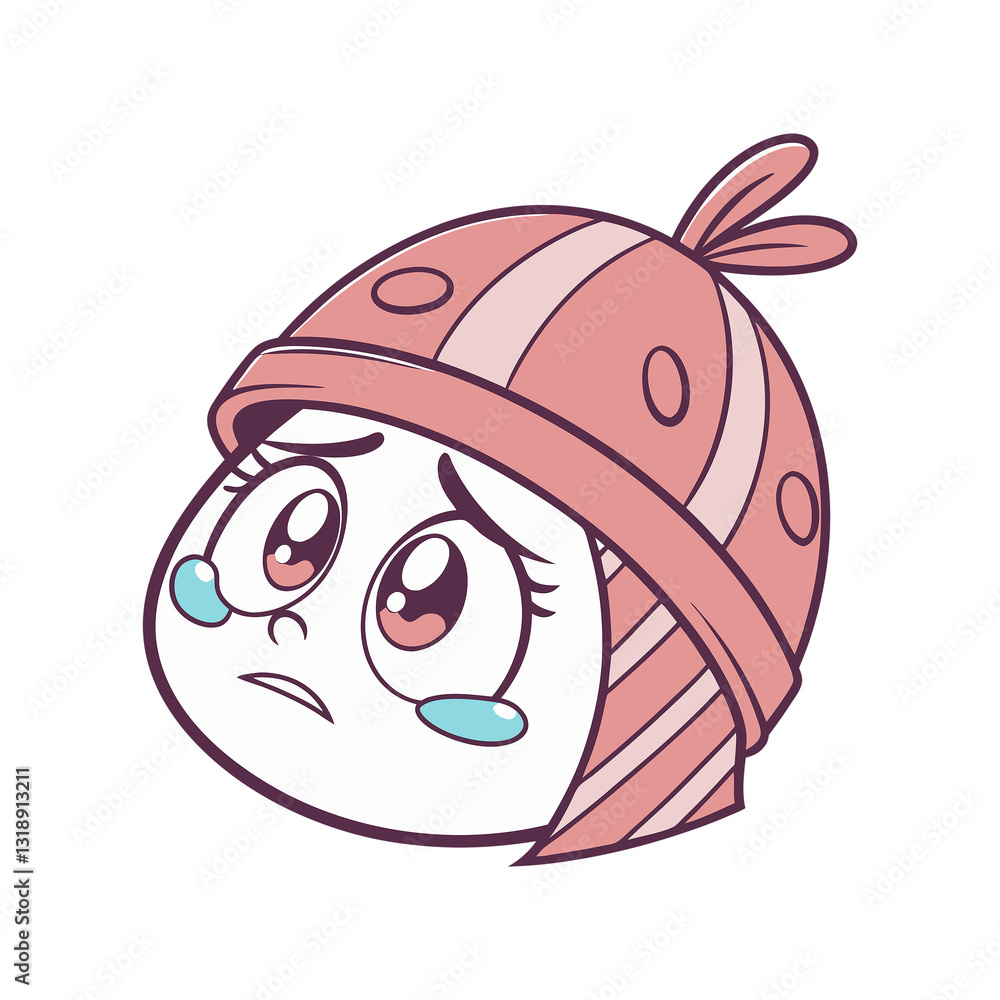 sad cartoon character with teary eyes transparent png. emotional ...