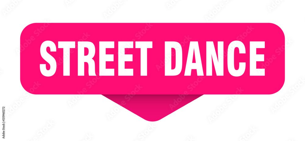 street dance sticker. street dance sign on transparent background Stock ...