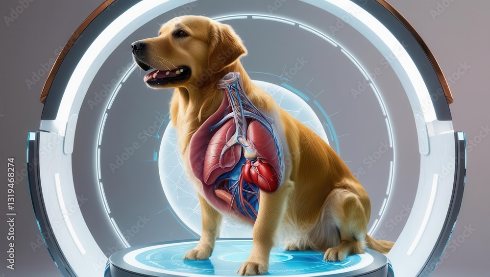 Veterinary medical imaging procedure dog anatomy animation clinical ...
