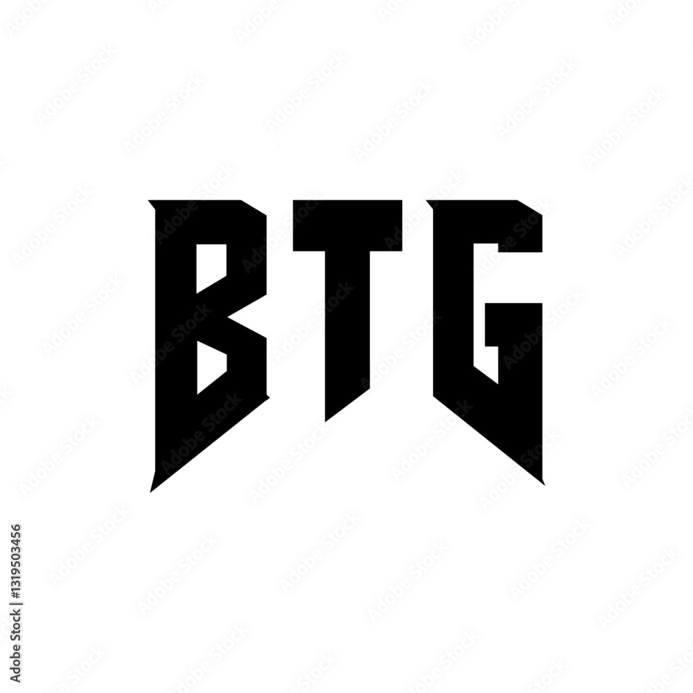 BTG letter logo design for technology company. BTG logo design black ...