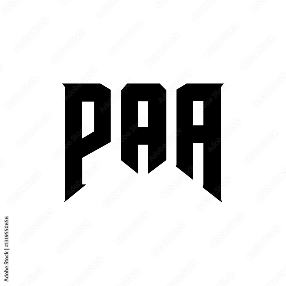 PAA letter logo design for technology company. PAA logo design black ...
