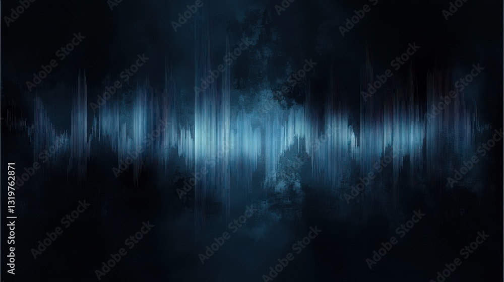 Sound wave. Dynamic vibration wallpaper. Abstract sound wave element on ...