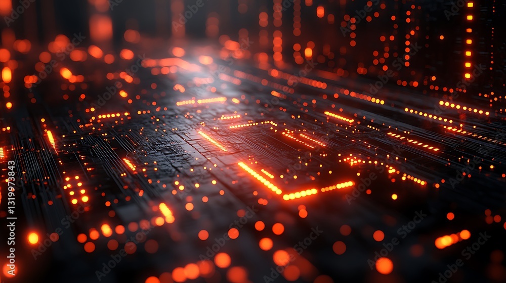 Smart digital processing circuits high resolution hd background Stock ...