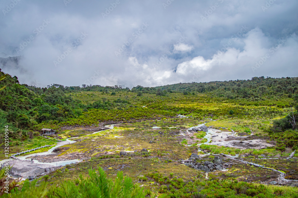 Stunning Landscape of Termales de San Juan in Puracé National Natural ...