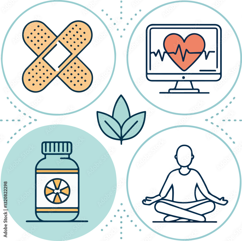 Core Values Icon Set and Ethical Principles and Beliefs Symbols Vector ...