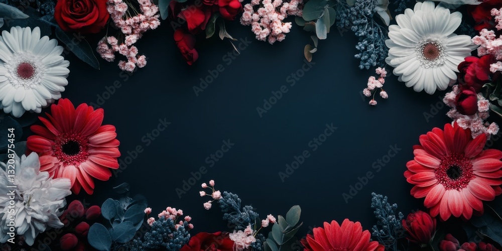 Funeral Invitation. Bright Floral Theme for Memorial and Condolence ...