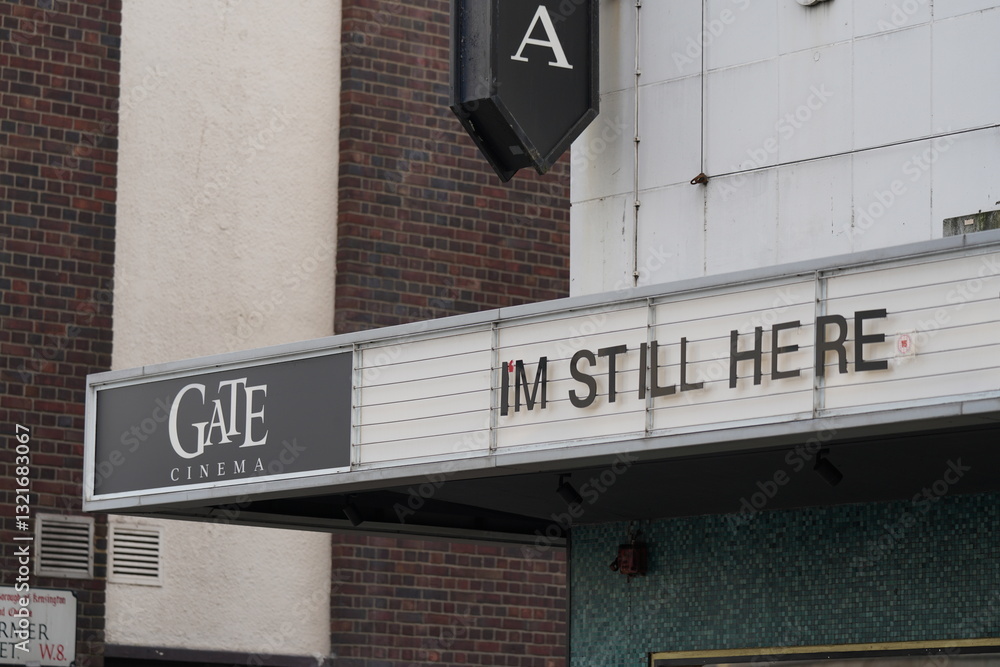 Gate Cinema Brand Name Cinema Exterior, I'm Still Here Movie Marquee ...