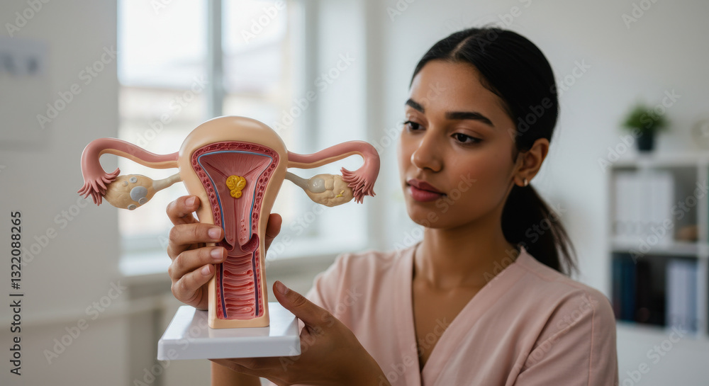 Female Anatomy Education: Exploring Uterus Model with Doctor ...