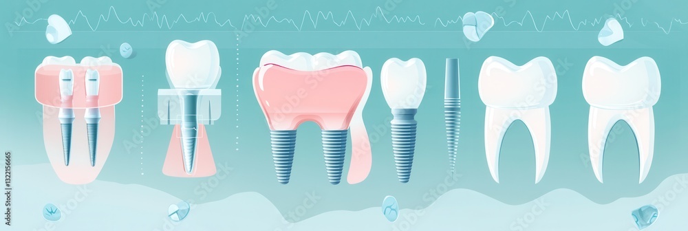 Step-by-step guide to dental implant placement with smooth infographic ...