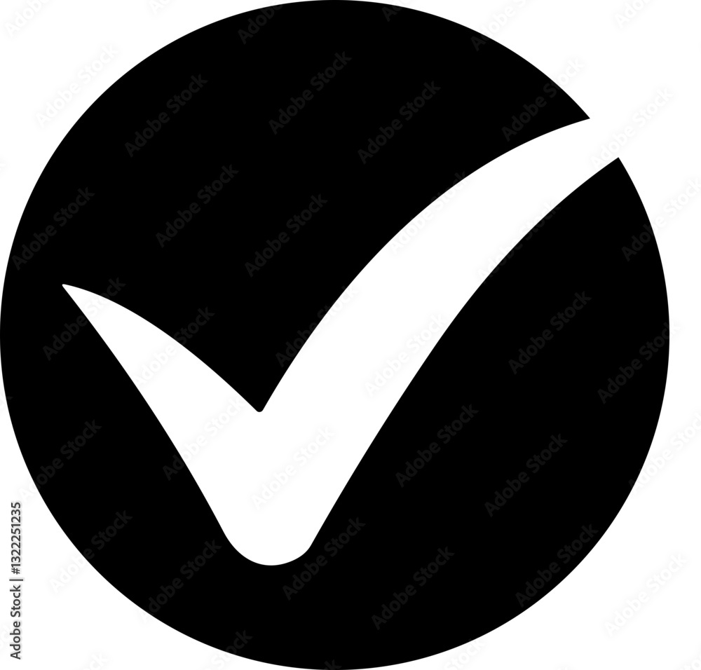 Vektor Check mark icon. Tick mark symbol. Simple check mark. Quality ...