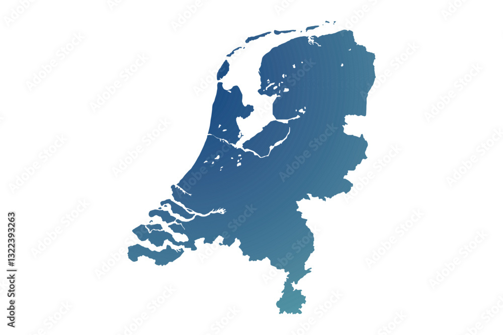 Map of Netherlands, sign silhouette. World Map Globe. Vector ...