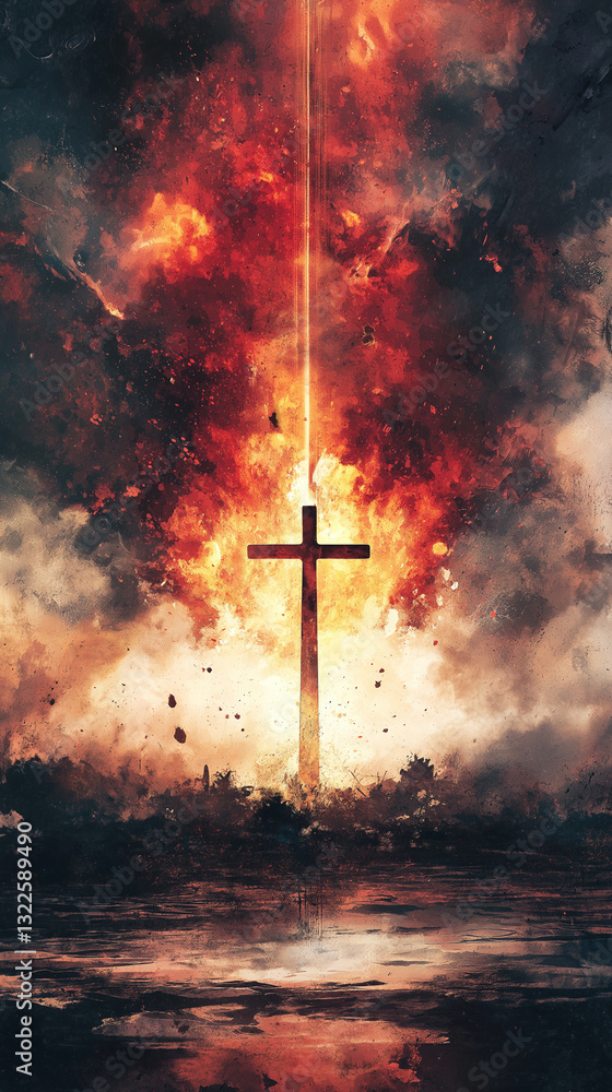 Jesus Christ cross people crucifix nail wood golgotha calvary. Roman ...