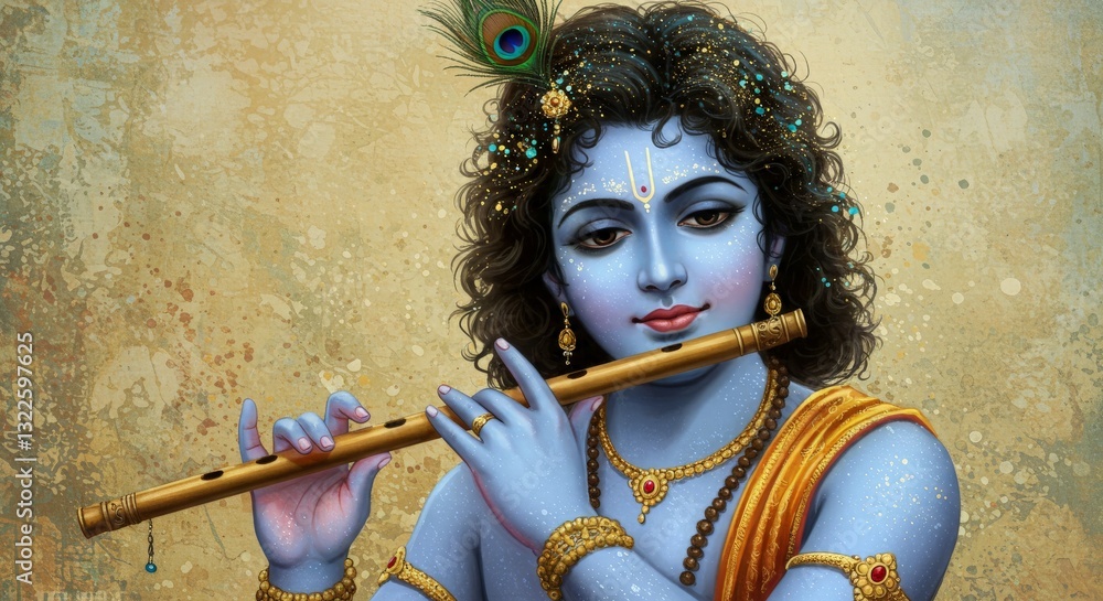 Goddess Parvati radiates divine beauty, holding the sacred Om symbol ...