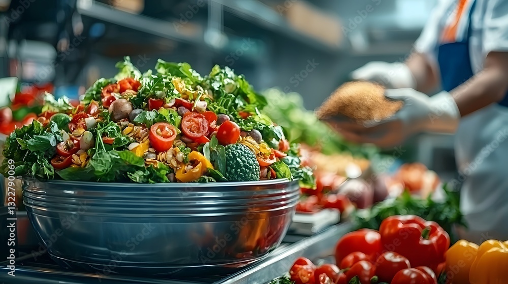 Photograph showcasing the conversion of food waste into nutritious ...