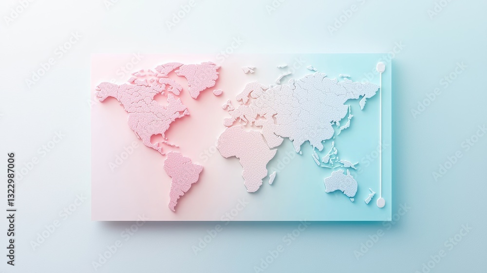 World Maps with Heat Maps Gradients: A world map with a gradient ...