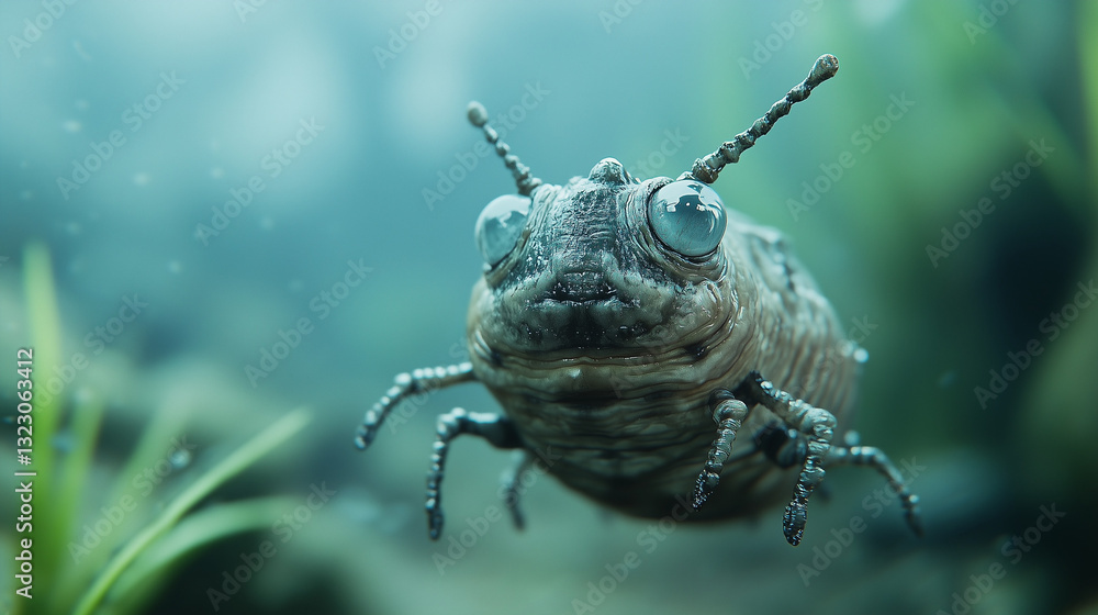 Ancient Underwater Realm: A mesmerizing depiction of a prehistoric ...