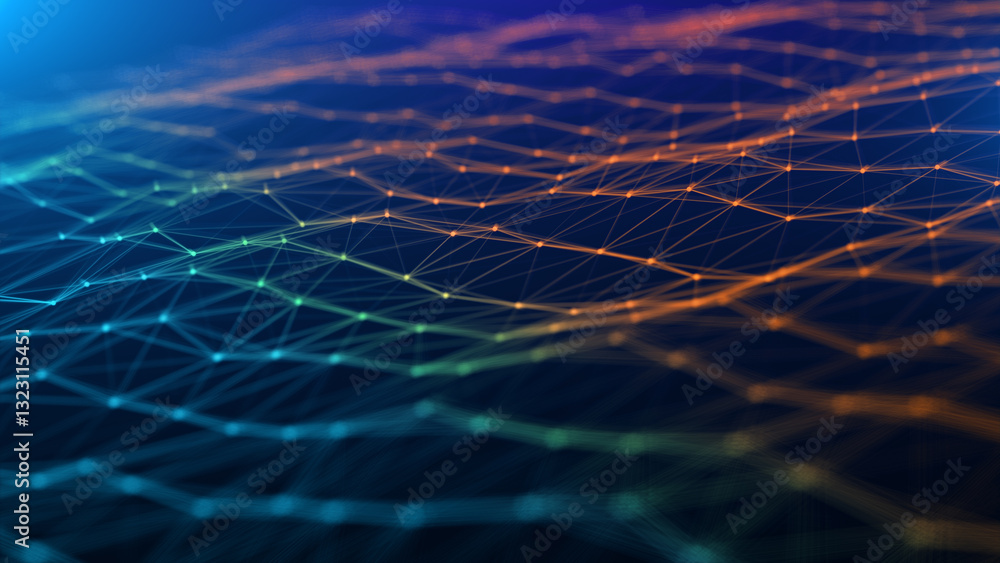 Science and technology wave texture background Stock Illustration ...