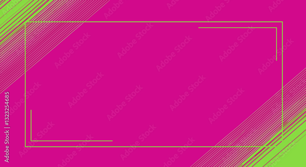 Neon pink and green abstract frame background Stock Vector | Adobe Stock