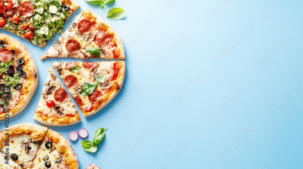 Pizza Paradise: A delicious assortment of various pizza types with ...
