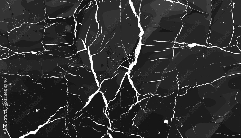 Vintage scratched old black poster texture overlay background, empty ...