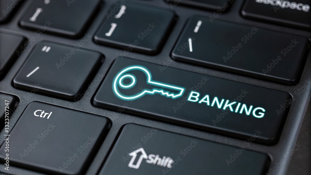 cyber security ransomware prevention concept. Close-up of a keyboard ...