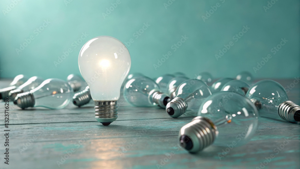 Light Bulb as a Symbol of Breakthrough Thinking Stock Photo | Adobe Stock