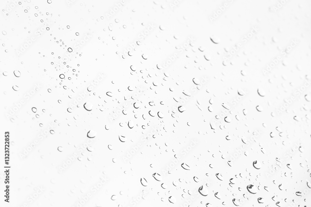 Water drops texture overlay isolated on white or transparent background ...
