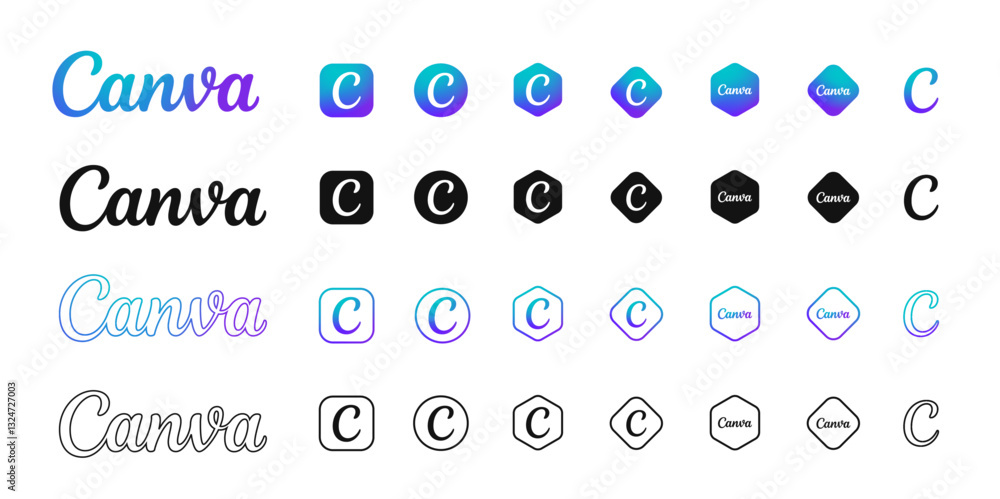 Canva logo transparent PNG, Canva icon vector, Canva icon logo vector ...