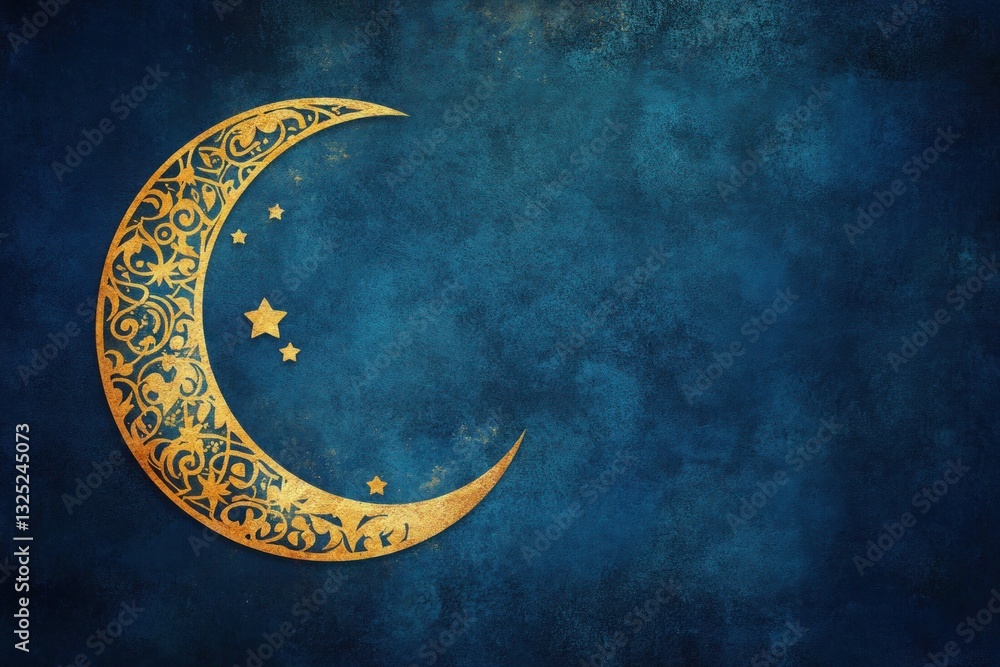 Islamic style crescent moon design for Ramadan kareem and Eid ul fitr ...
