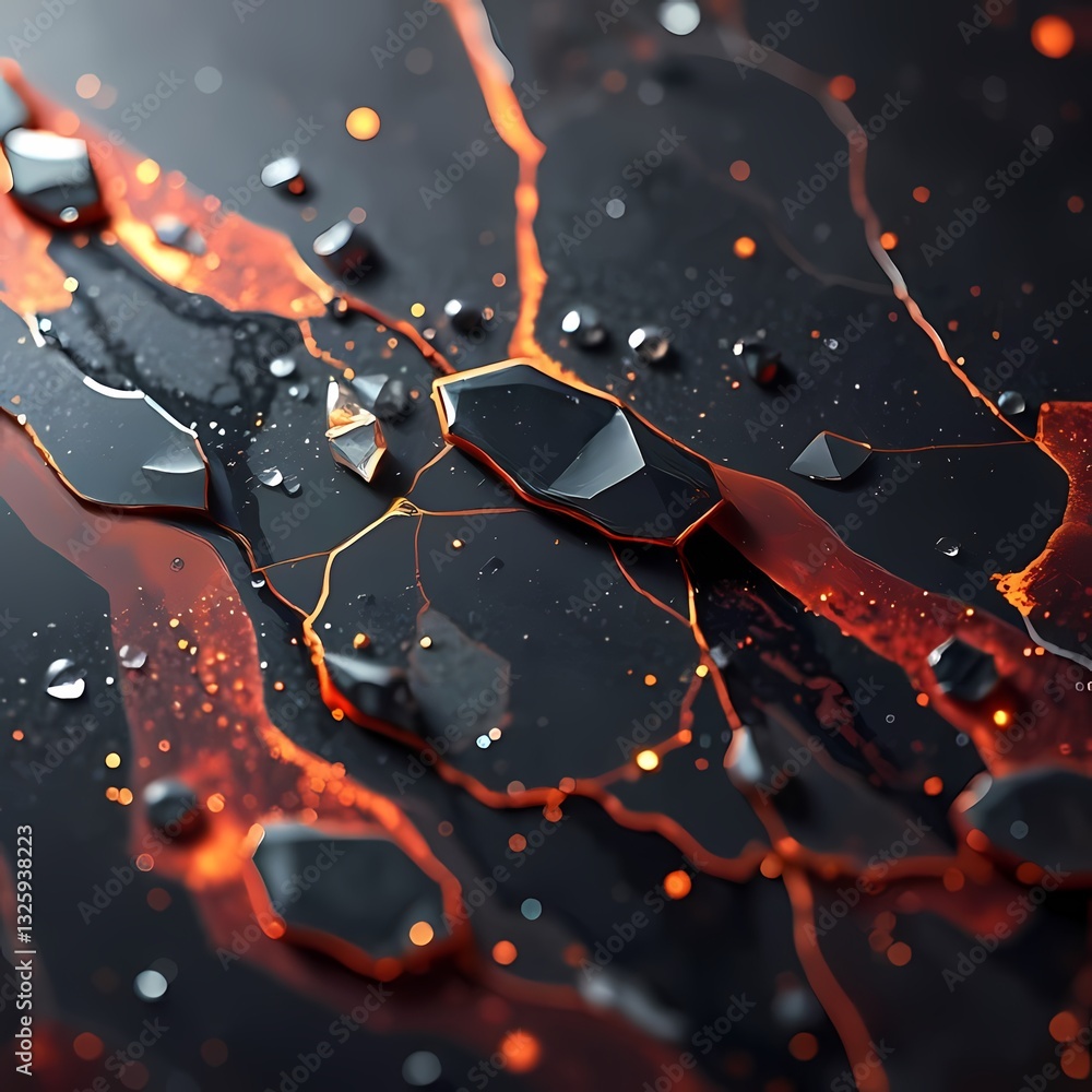 "Black Granite Stone Wall Background with Red Accents – Perfect Luxury ...