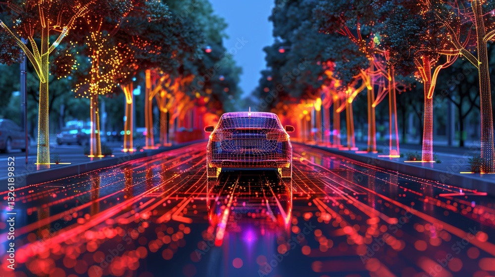 Autonomous Vehicle Sensor Array with LiDAR Mapping - AI Driving System ...