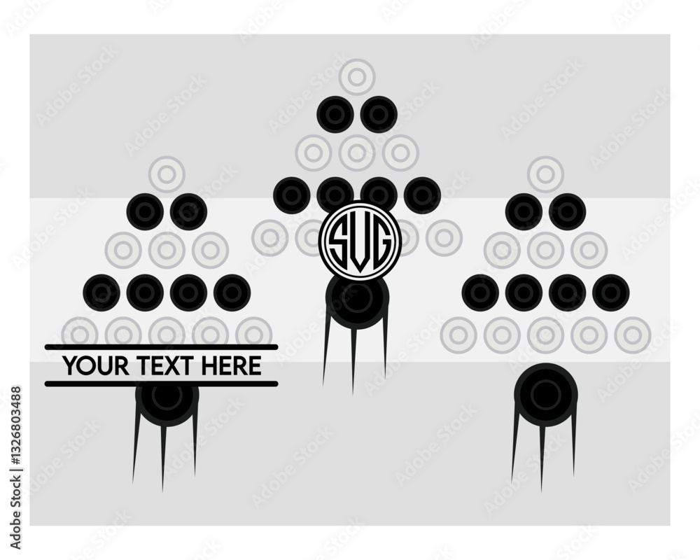 carrom coins Monogram Svg, Split Monogram, Circle Monogram, Carrom ...