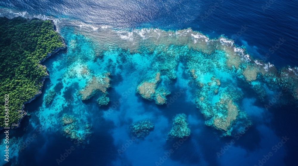 Detailed satellite imagery reveals the stunning colors of coral reefs ...