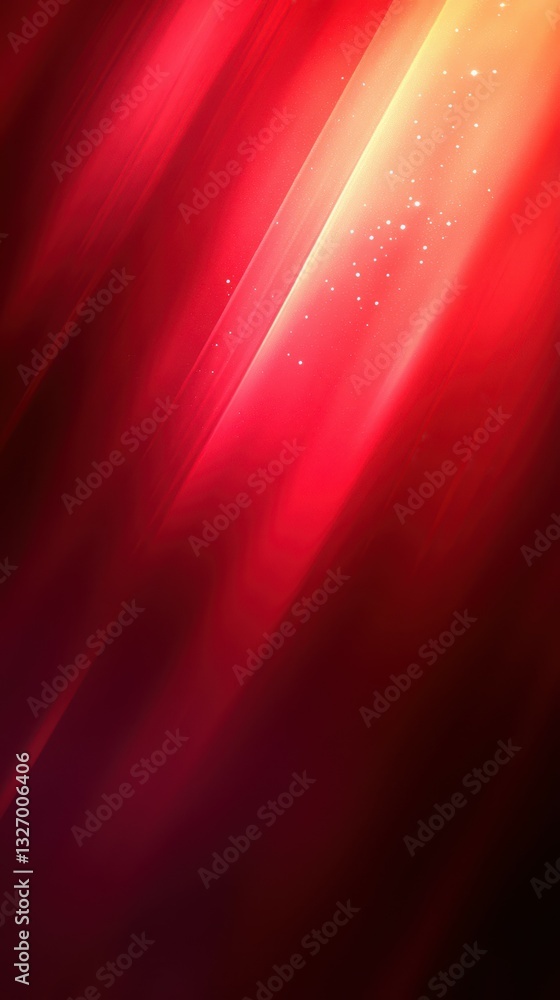 Abstract red and gold light patterns creating a vibrant background with ...