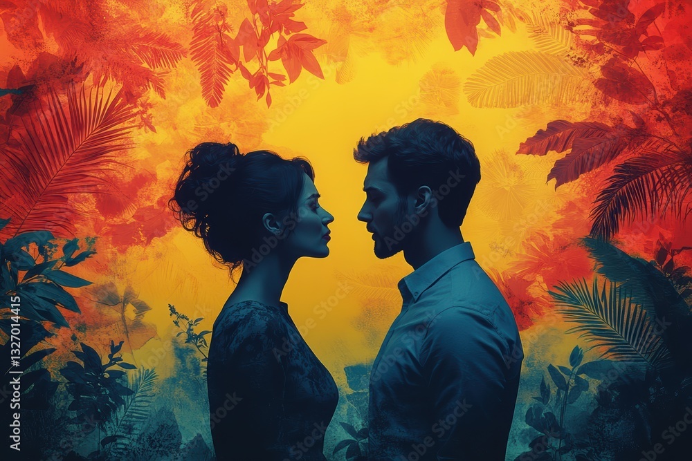 Graphic layouts featuring symbolic visuals for divorce-related ...