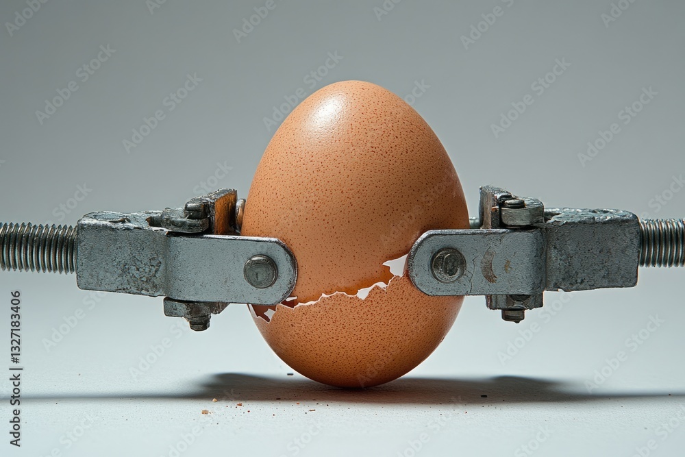 Fragile Egg Cracking Under Intense Pressure: A Visual Representation of ...