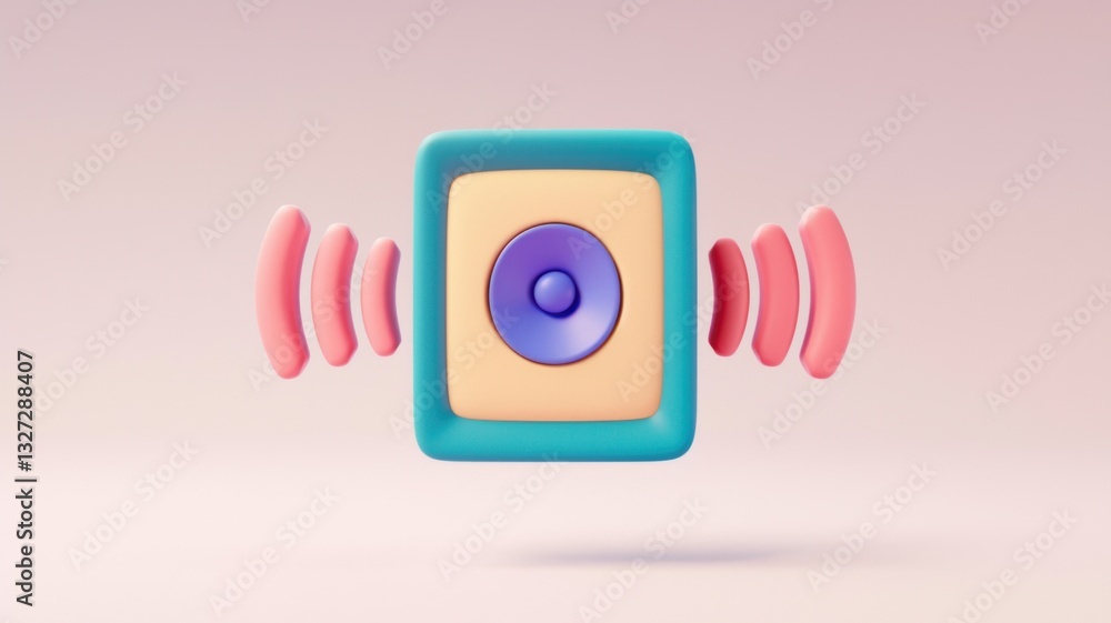 3d sound wave animation digital studio visual content modern ...