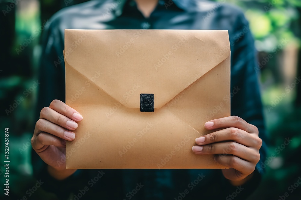 Palm grips an envelope labeled confidential key report moral worry ...