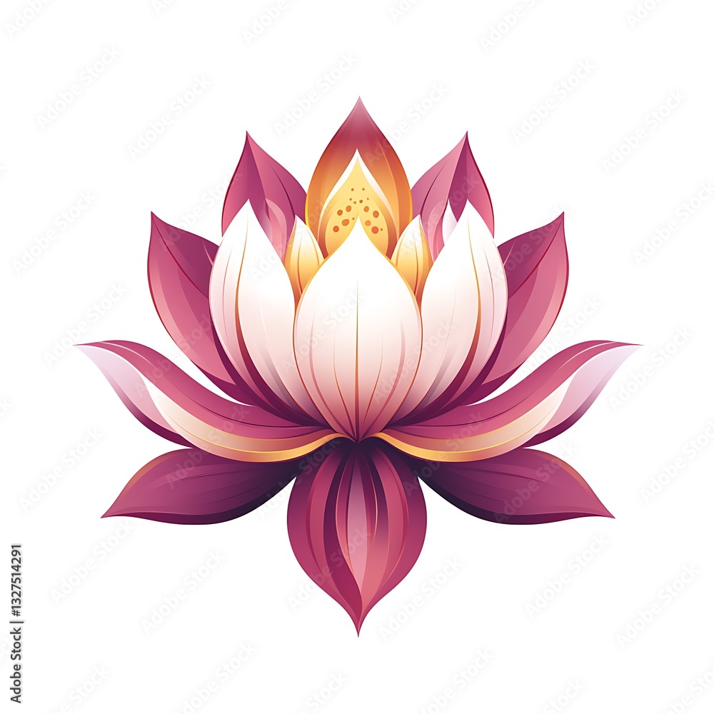 Gradient lotus emblem with modern aesthetic high resolution HD images ...