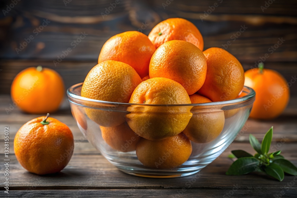 Oranges in a transparent bowl Citrus Fruits Copy Space milkyhexddway ...