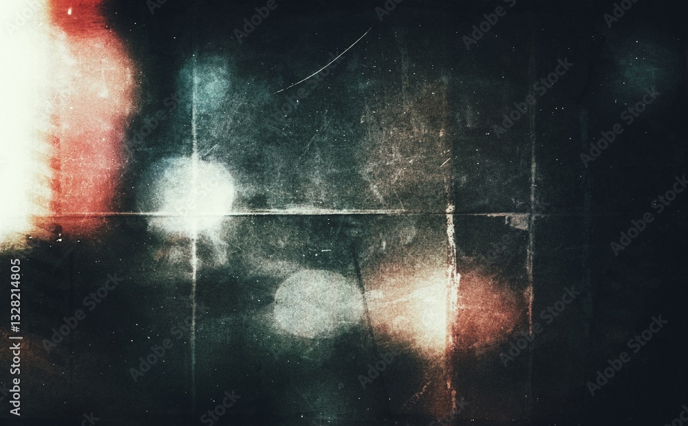 Retro old film texture with scratches dust, noise and light leaks ...