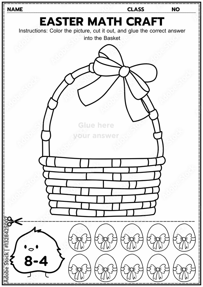 Engage kids with Easter-themed math crafts! Fun worksheets for ...