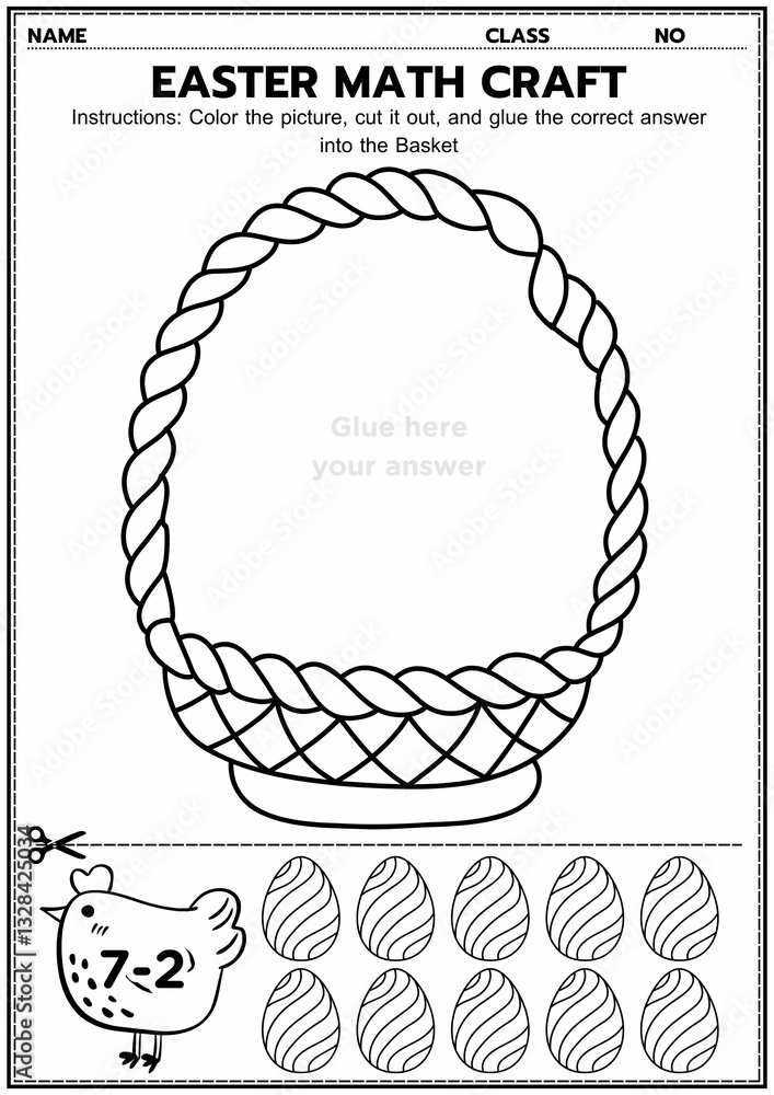 Engage kids with Easter-themed math crafts! Fun worksheets for ...