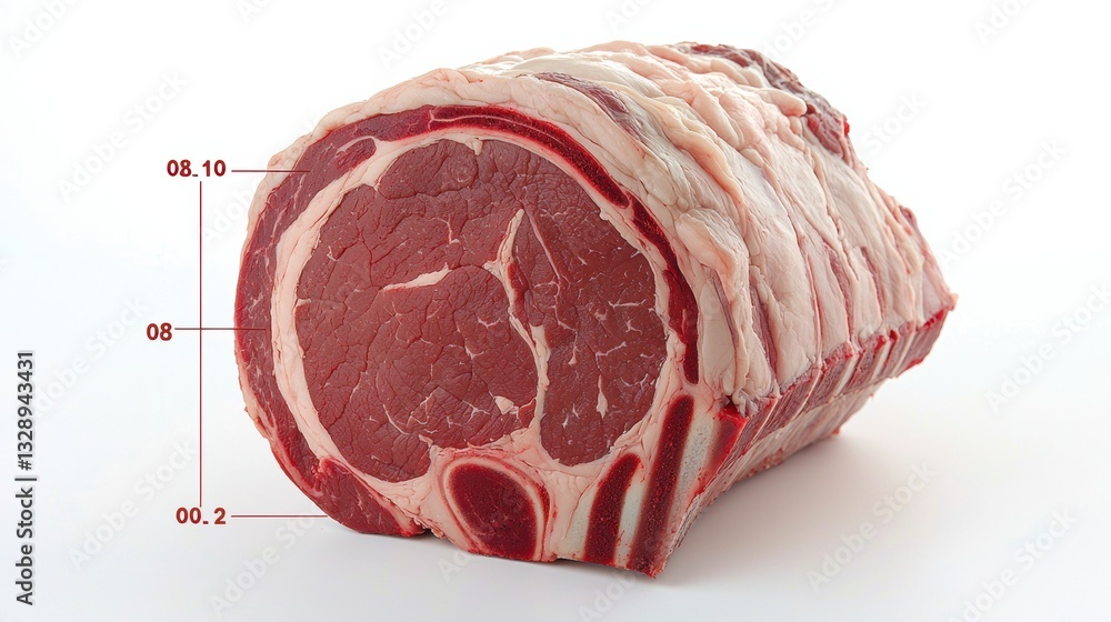 Beef cuts chart concept. Primal and Subprimal Beef Cuts Diagram Stock Illustration | Adobe Stock