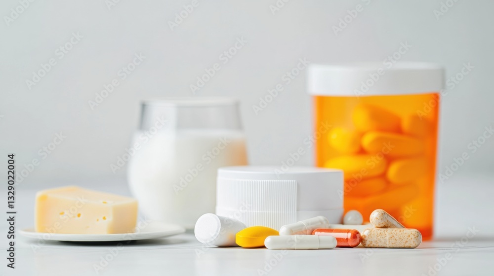 Minimalist Wellness Essentials Marble-Styled Calcium and Multivitamin ...