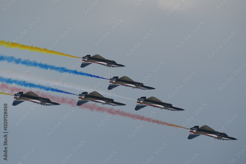 Fighter aircraft performance exhibition in Bangkok, Thailand ...